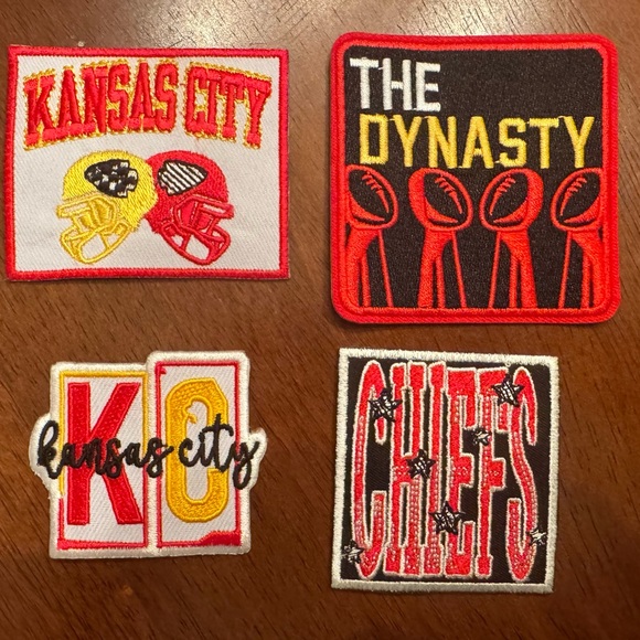Accessories | New Kansas City Chiefs Embroidered Patches Set | Poshmark